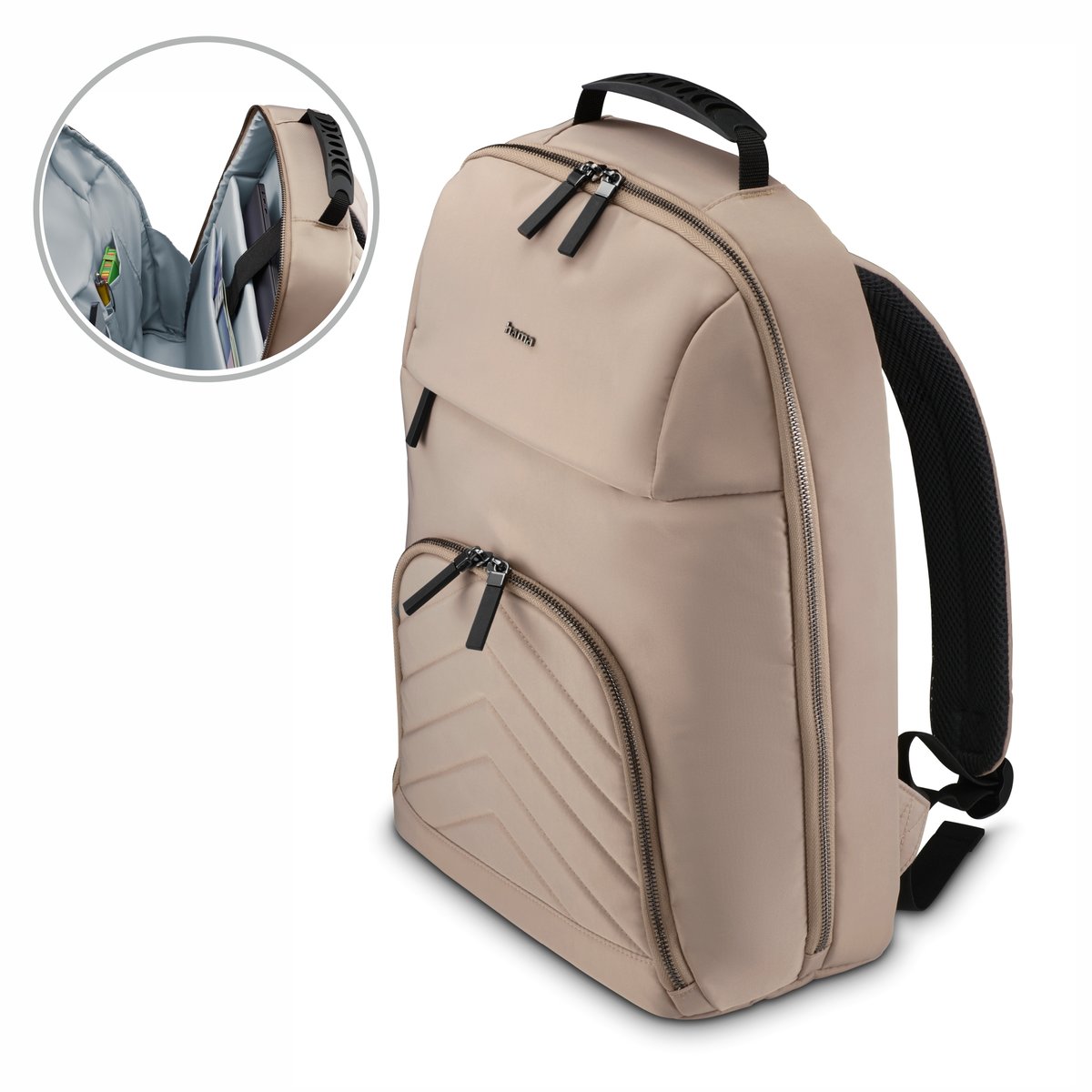 Plecak na laptopa Hama Premium Lightweight 16,2'' beżowy kieszeń na tablet - Hama | Sklep EMPIK.COM