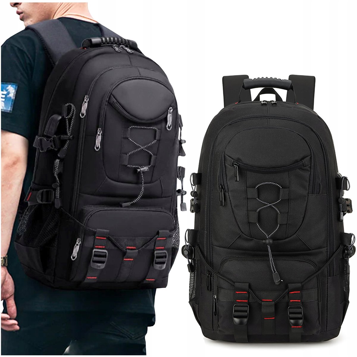 PLECAK PODROZNY TREKKINGOWY TURYSTYCZNY GORSKI WODOODPORNY NA LAPTOPA ...