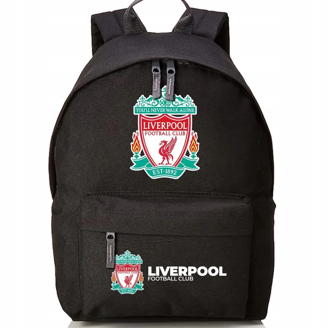 Plecak Szkolny Czarny LIVERPOOL FOOTBALL CLUB Kluby Piłkarskie Piłkarze ...