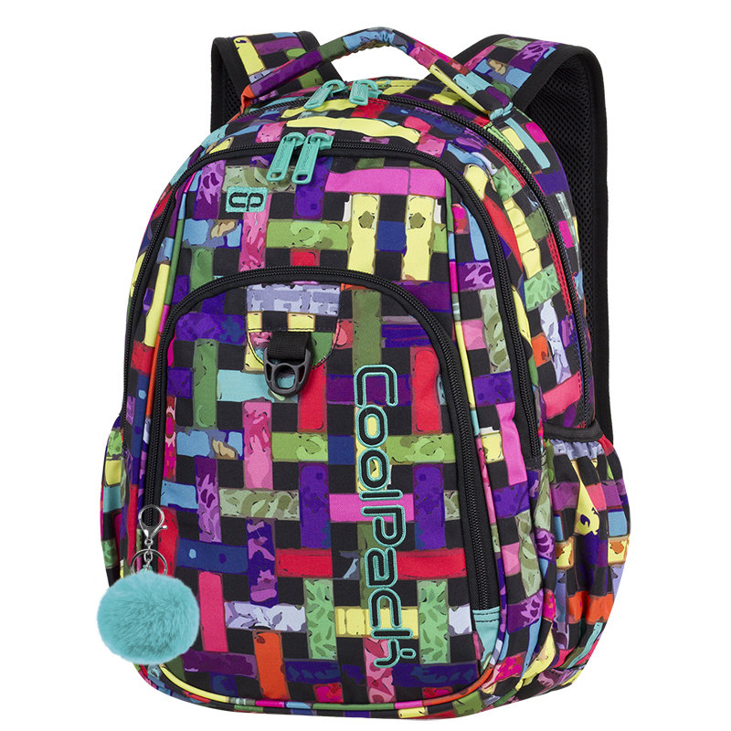 Plecak szkolny dla dziewczynki, kratka, czarny, CoolPack - CoolPack | Sklep EMPIK.COM