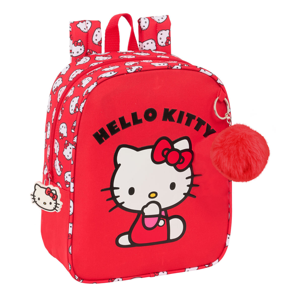Plecak szkolny Hello Kitty Iconic Biały Czerwony 22 x 27 x 10 cm - Inna ...