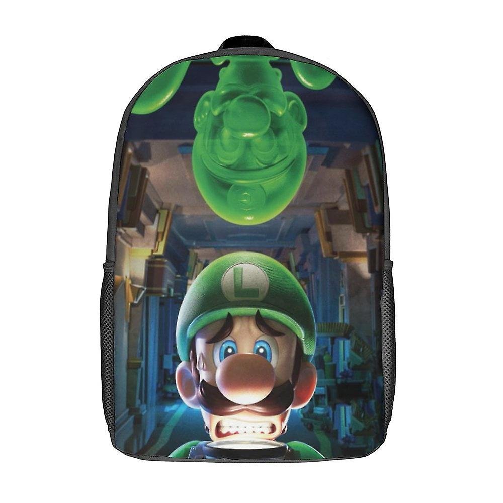Plecak szkolny Luigi's Mansion na ramię, 17 cali, codzienny plecak ...