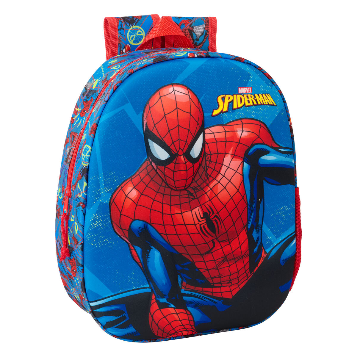 Plecak szkolny Spider-Man Czerwony Granatowy 27 x 33 x 10 cm - Inna ...