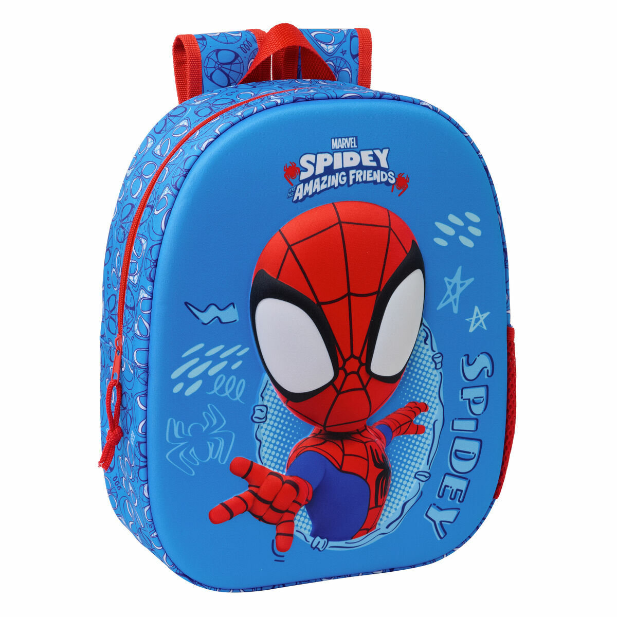 Plecak szkolny Spider-Man Czerwony Granatowy 27 x 33 x 10 cm - Inna ...
