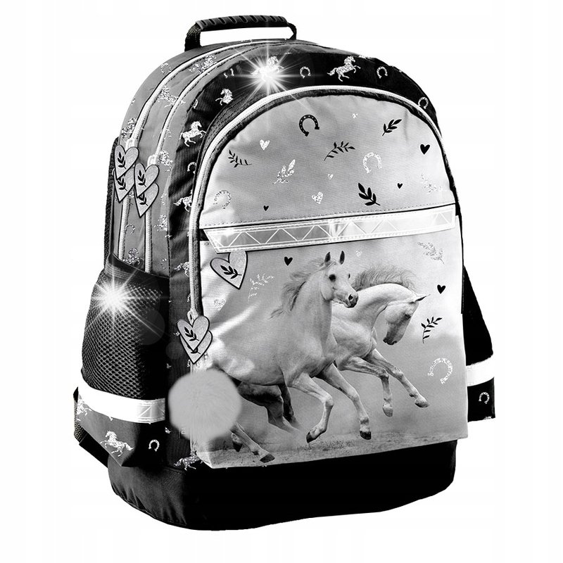 PLECAK SZKOLNY TORNISTER DLA DZIEWCZYNKI KLASA 1 3 KOŃ KONIE - inna (Inny) | Sklep EMPIK.COM