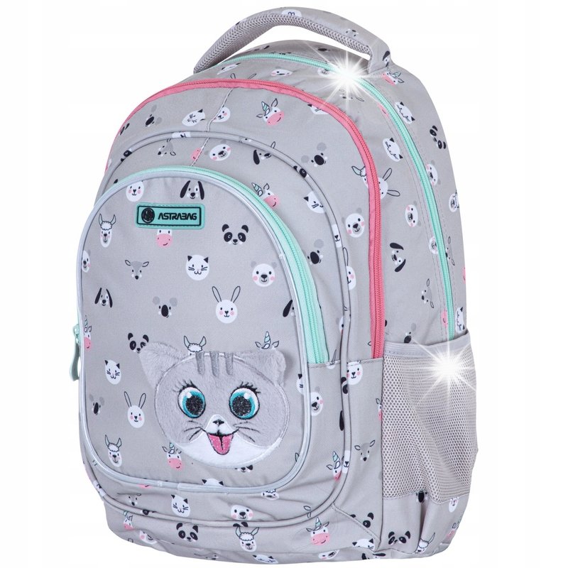 PLECAK SZKOLNY TORNISTER Z KOTKIEM PLUSZ KLASA 1-3 - inna (Inny) | Sklep EMPIK.COM