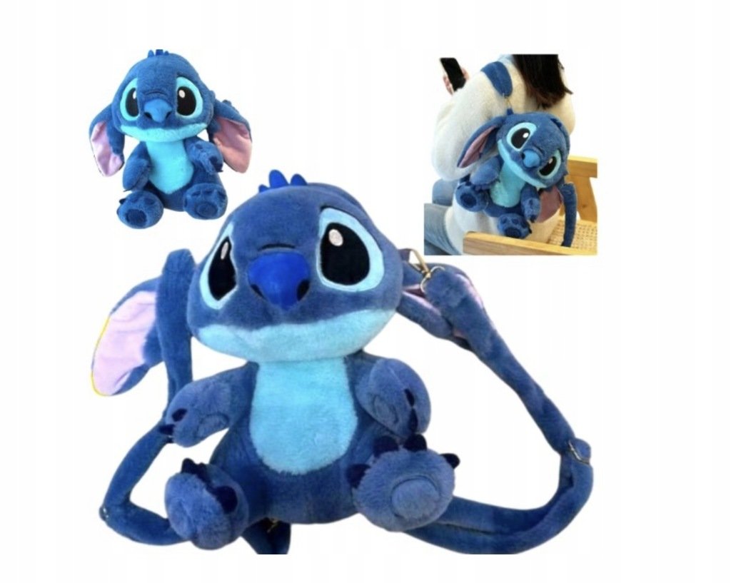 PLECAK TOREBKA PLUSZAK STICH STITCH MASKOTKA PLUSZOWA NA RAMIĘ DZIECI 35 CM - Inna marka | Sklep ...