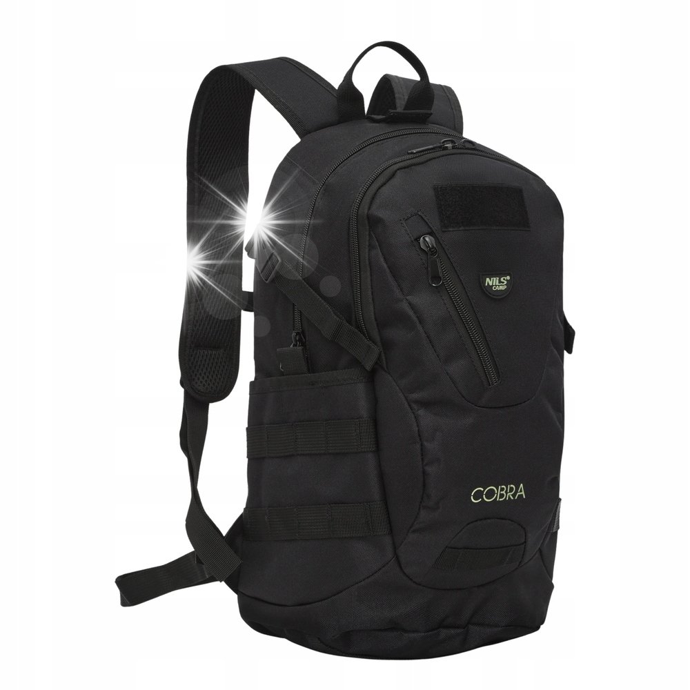 Plecak Turystyczny Trekkingowy Taktyczny Wojskowy Sportowy Czarny 25 L NILS - Inna marka | Sport ...