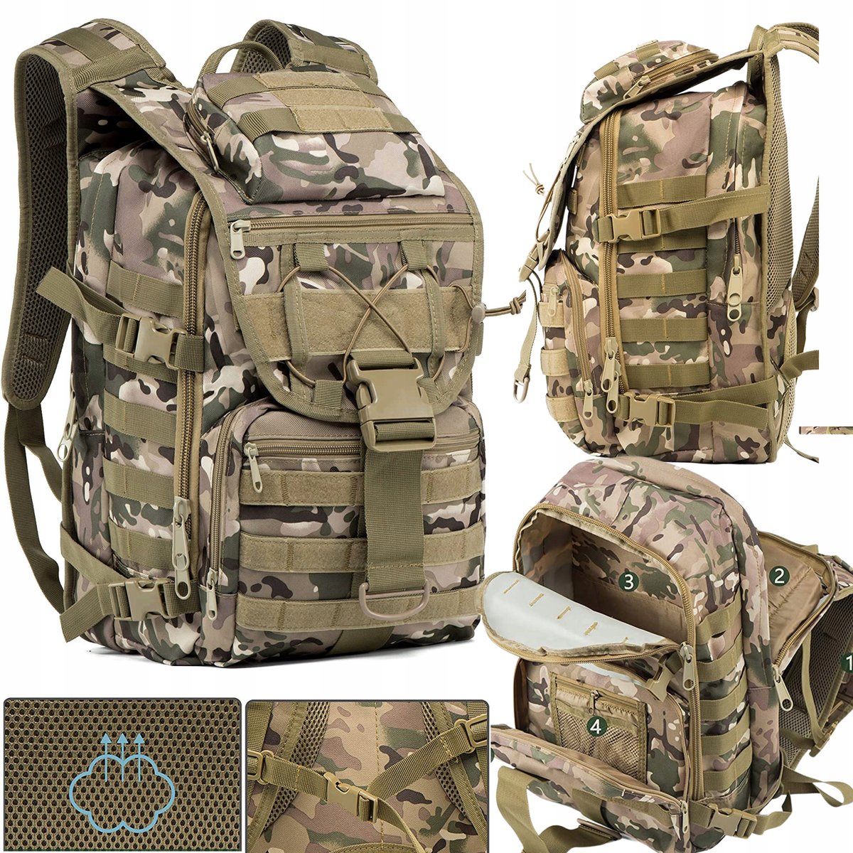 PLECAK TURYSTYCZNY WOJSKOWY TAKTYCZNY MILITARNY XL - E-Okazje | Sport Sklep EMPIK.COM