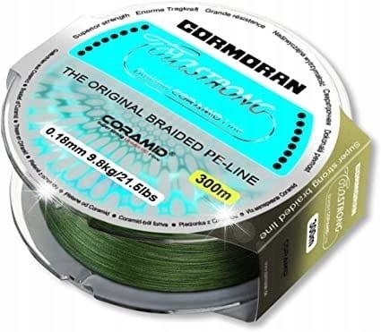 Plecionka Cormoran 0,18mm/300m Corastrong zielona - Inna marka | Sport ...