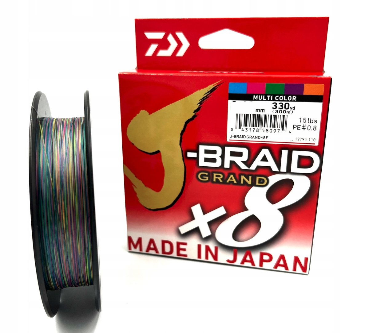 PLECIONKA DAIWA J-BRAID GRAND X8 0,06MM 300M 5KG MULTICOLOR - Daiwa ...