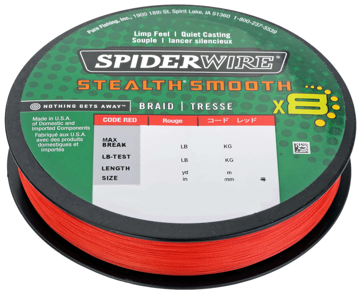 Plecionka Spiderwire Stealth Smooth 8 Czerwona - 150m - SPIDERWIRE ...