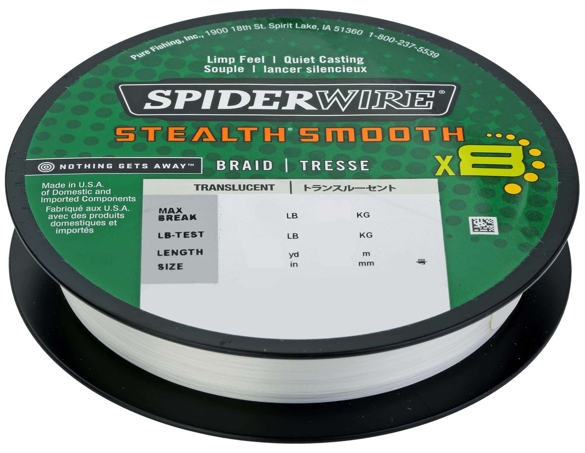 Plecionka Spiderwire Stealth Smooth 8 prześwitująca - 150m - SPIDERWIRE ...