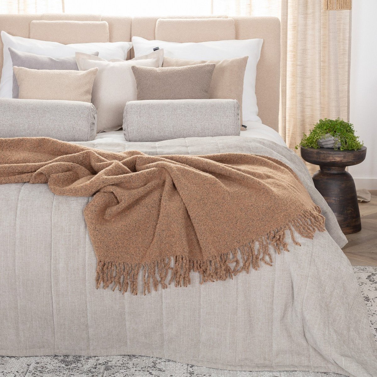 Pled Boucle 140x200cm camel, 140 x 200 cm - Inna marka | Sklep EMPIK.COM