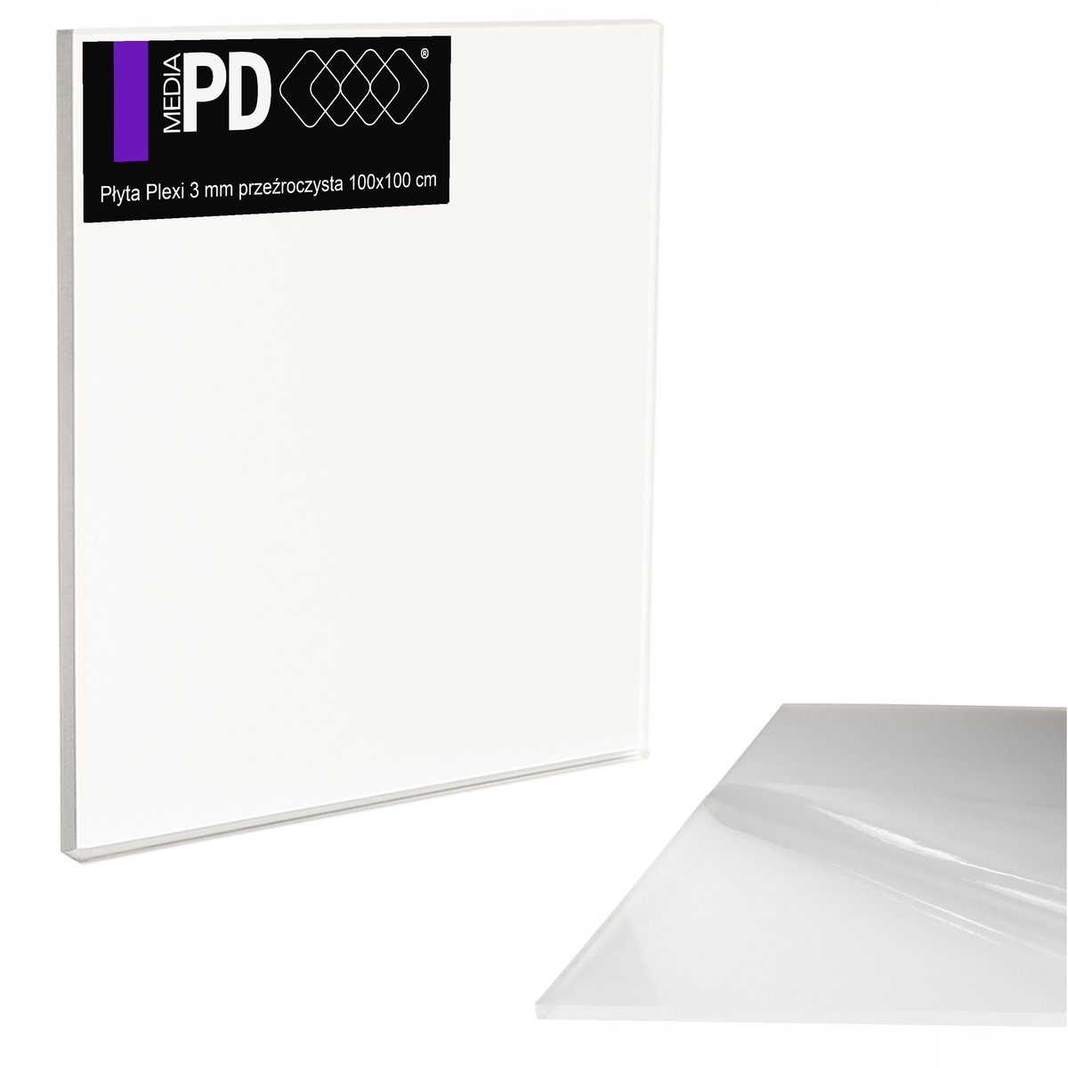 Pleksa Przezroczysta Pleksi 100x100 cm Plexa Plexi Płyta Pleks 3 mm 1m2 ...