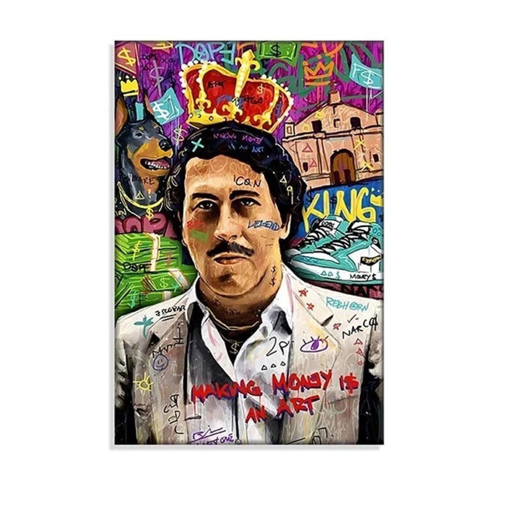 Płótno Canvas Obraz Pablo Escobar Making Money Is An Art 60X90 Płótno ...