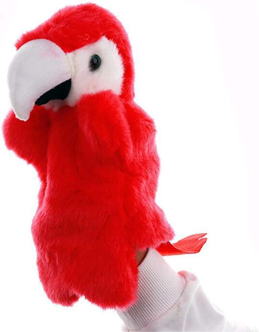 Plush Parrot Hand Puppets Birds Stuffed Animals Toys for Imaginative ...