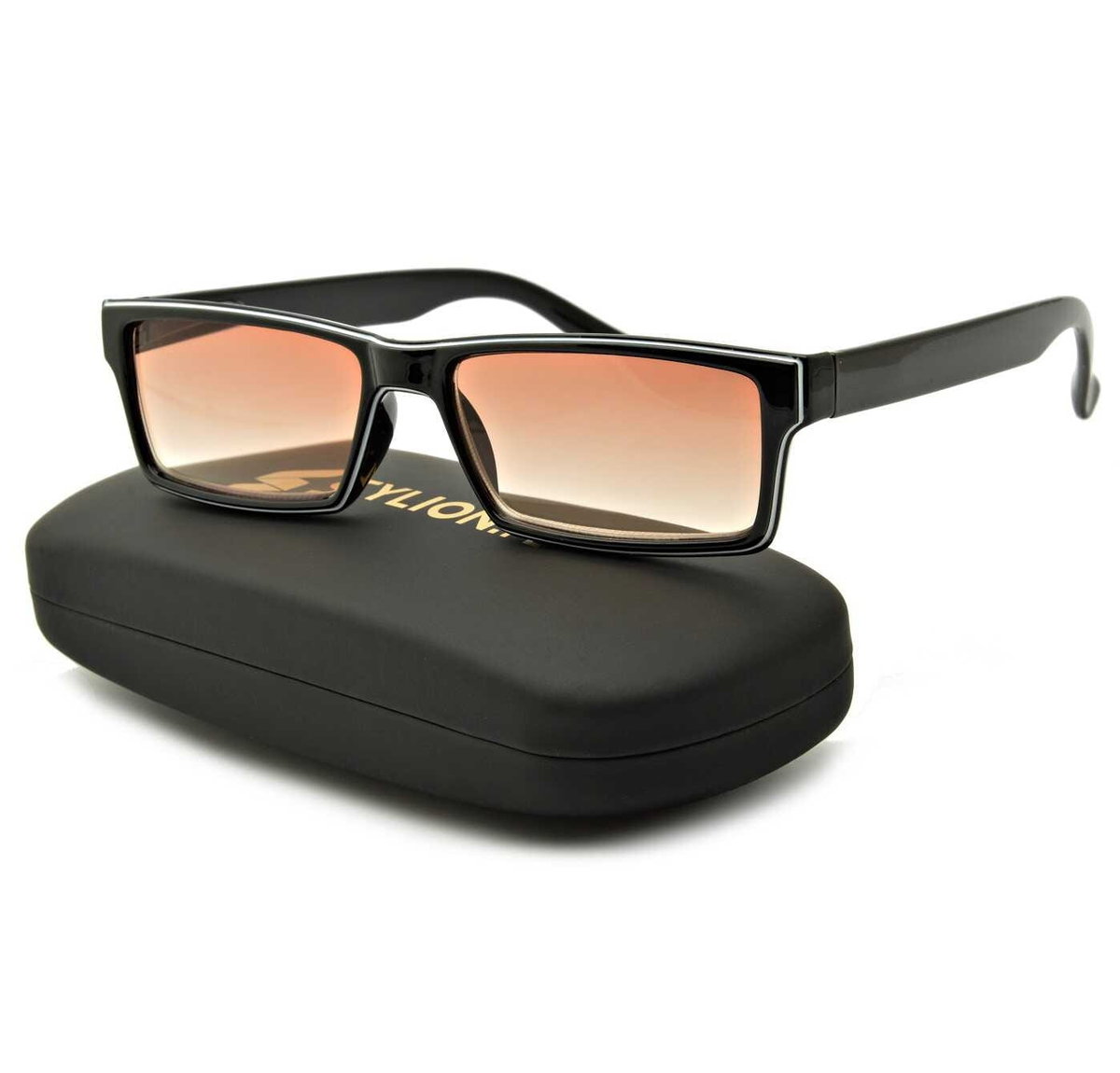 Plusy +1.50 Okulary przyciemniane gradalne do Czytania z flexami ST305 ...