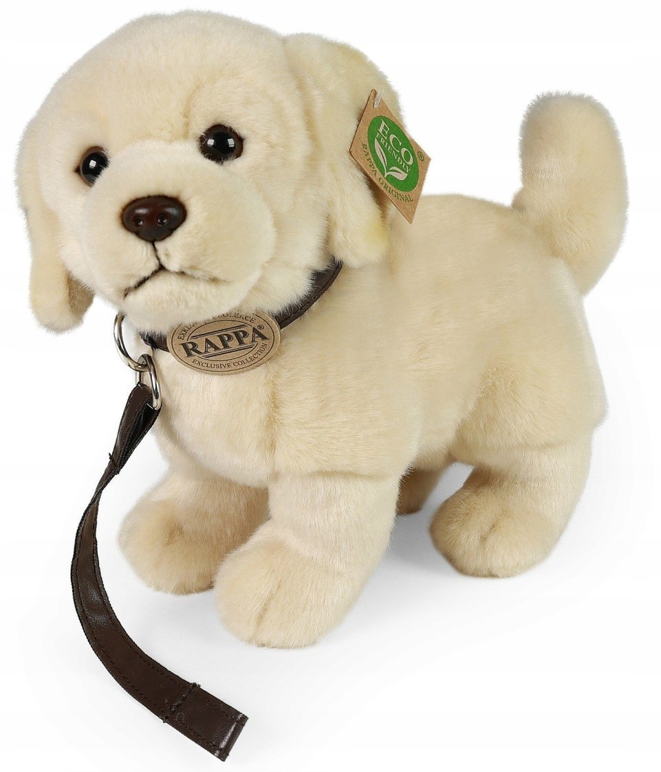 Pluszak maskotka Golden Labrador Eco Friendly Prezent na święta 25cm ...