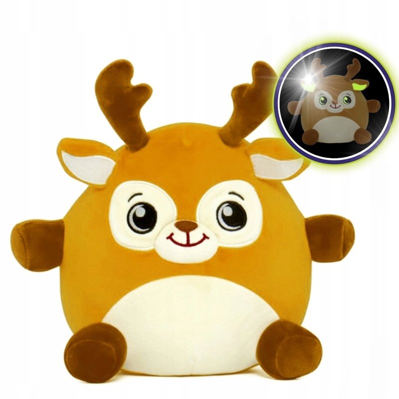 PLUSZAK misio Renifer Robert przytulanka Dream Beams świeci w ciemności - inna (Inny) | Sklep ...