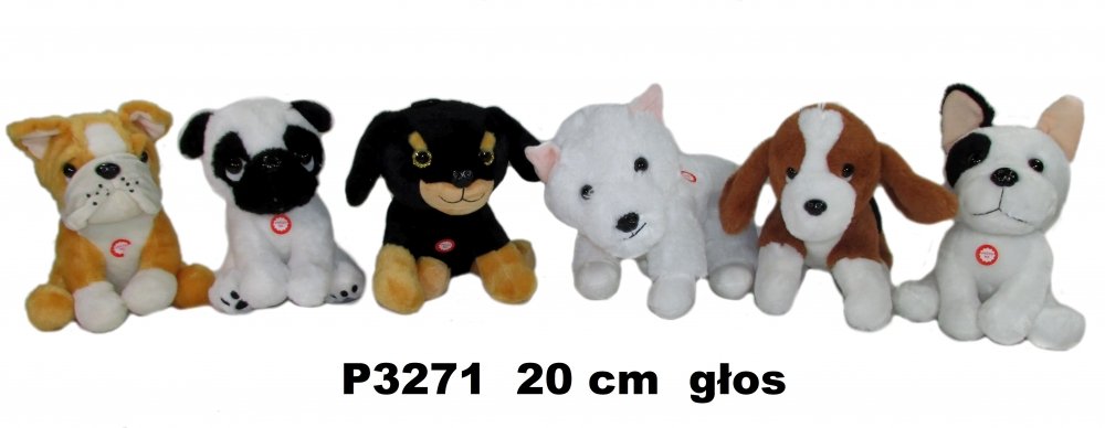 PLUSZAK PIES Z GLOSEM 20CM SIEDZACY SA - Sun-Day | Sklep EMPIK.COM