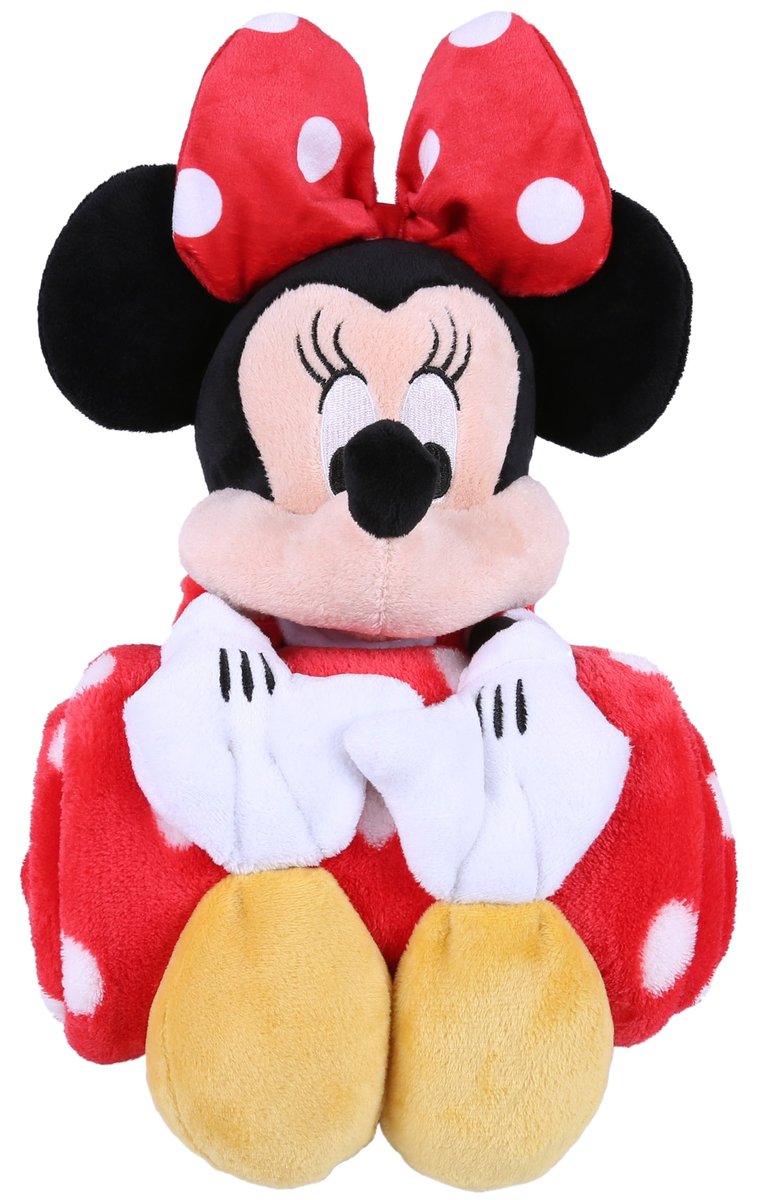 Pluszowa Myszka Minnie + koc 120x125 cm DISNEY - Disney | Sklep EMPIK.COM