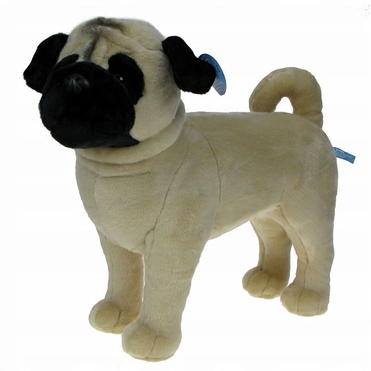 Pluszowe ZOO: maskotka piesek, pies Mops 40/45cm (16207) - Dubi | Sklep ...