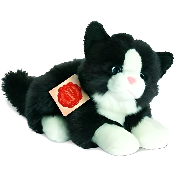 Pluszowy kot czarno-biały - 20 cm - Inna marka | Sklep EMPIK.COM