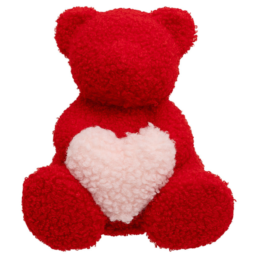Pluszowy miś z sercem, Walentynki, czerwony 15 cm - Empik | Sklep EMPIK.COM