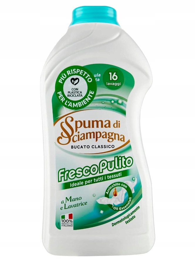 Płyn do prania Lavatrice Liquido Fresco Pulit 16 prań 1l - Spuma di ...