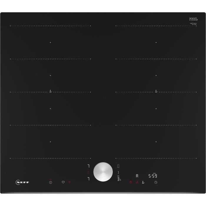 Płyta indukcyjna - NEFF N90 - 4 pola grzewcze - 7400 W - 59,2 x 52,2 cm ...