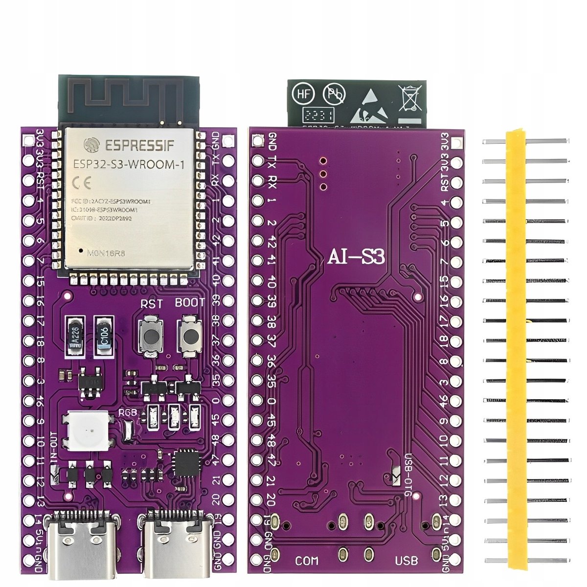 Płytka Deweloperska Esp32 S3 N16r8 Devkitc 1 16mb Flash 8mb Psram 2 X