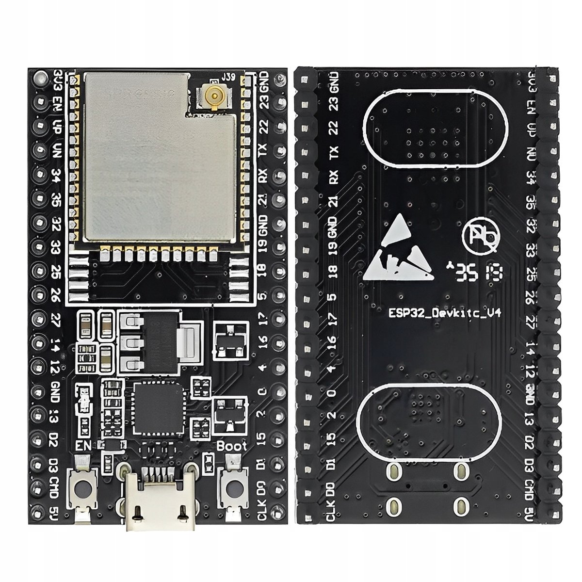 Płytka prototypowa ESP32-WROOM-32U DEVKIT V4 WIFI gniazdo SMA ...