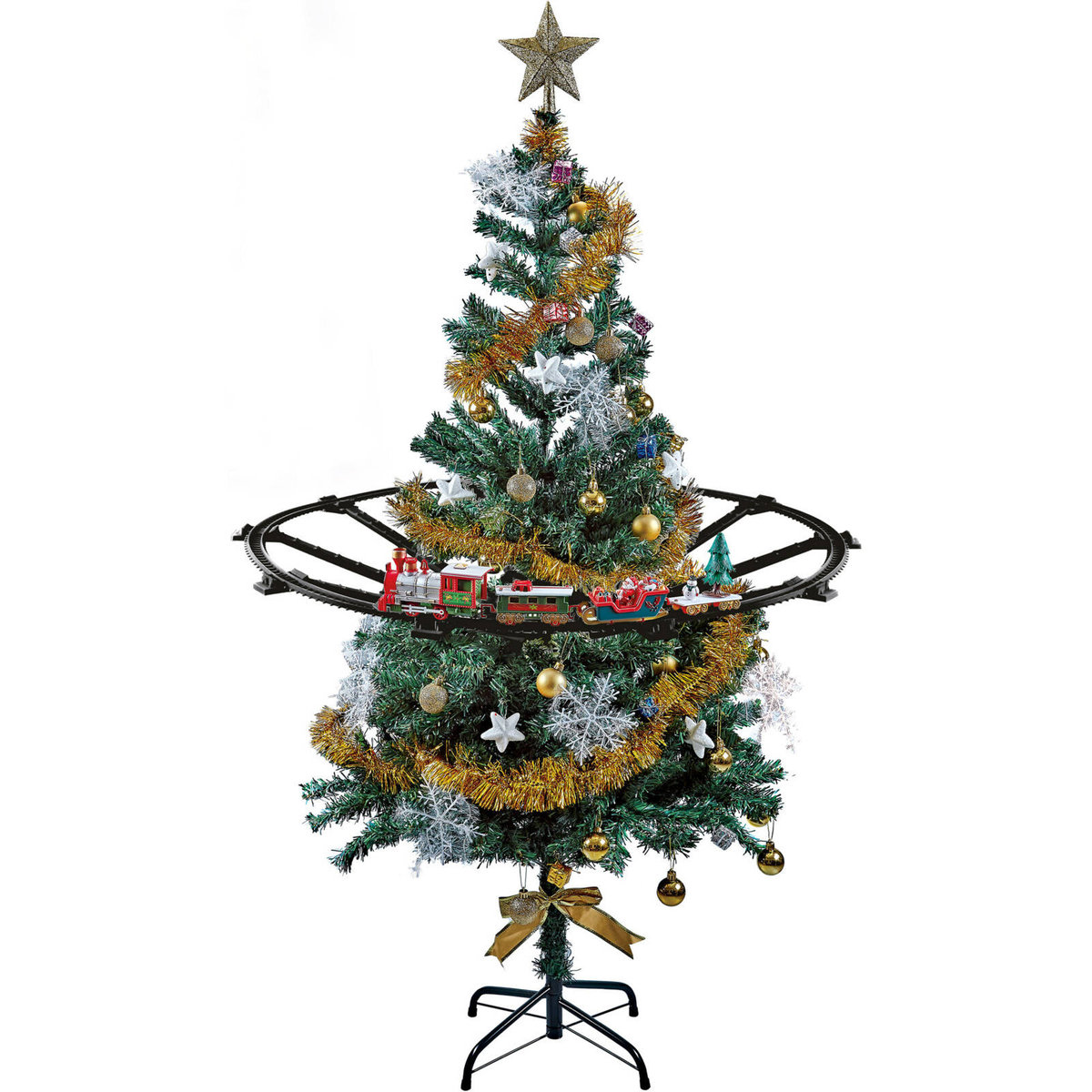 Pociąg świąteczny, kolejka na choinkę z oświetleniem i dźwiękiem - Home ...
