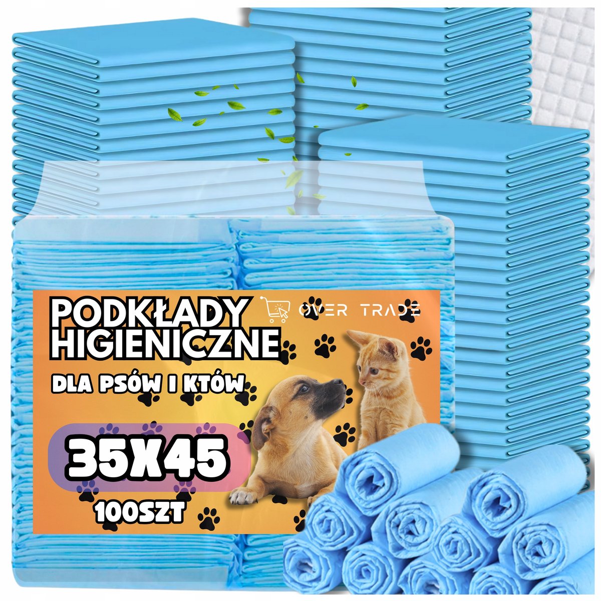 PODK ADY CH ONNE HIGIENICZNE MATY JEDNORAZOWE DO PRZEWIJANIA 35x45 100 SZT / OverTrade - Inna ...