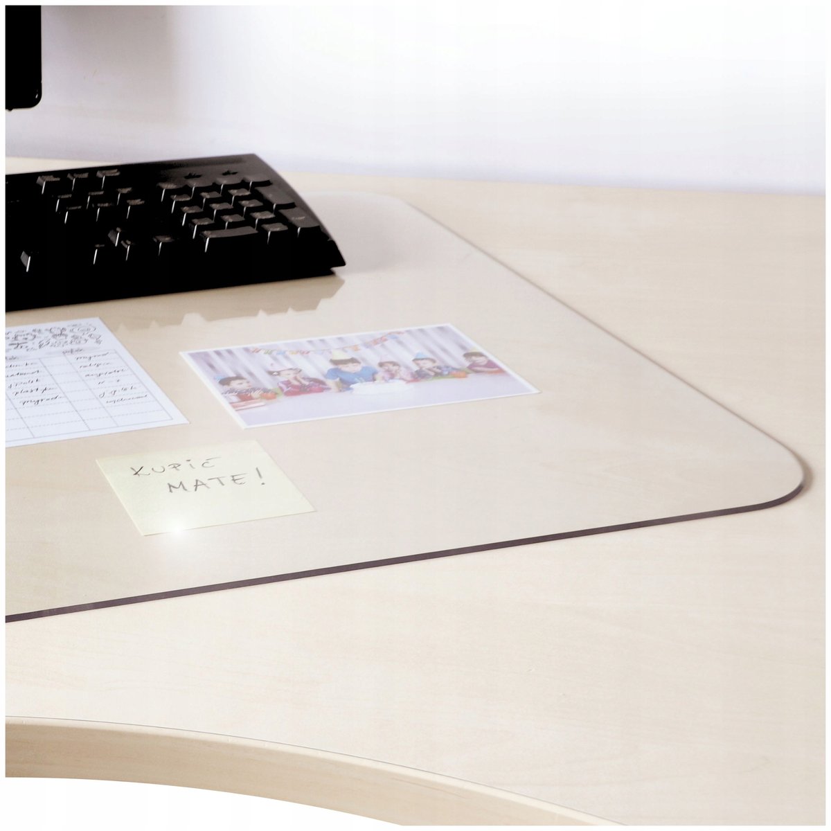 Podkładka na Biurko Mata Ochronna PVC 60x40 Stół Blat Przezroczysta ...