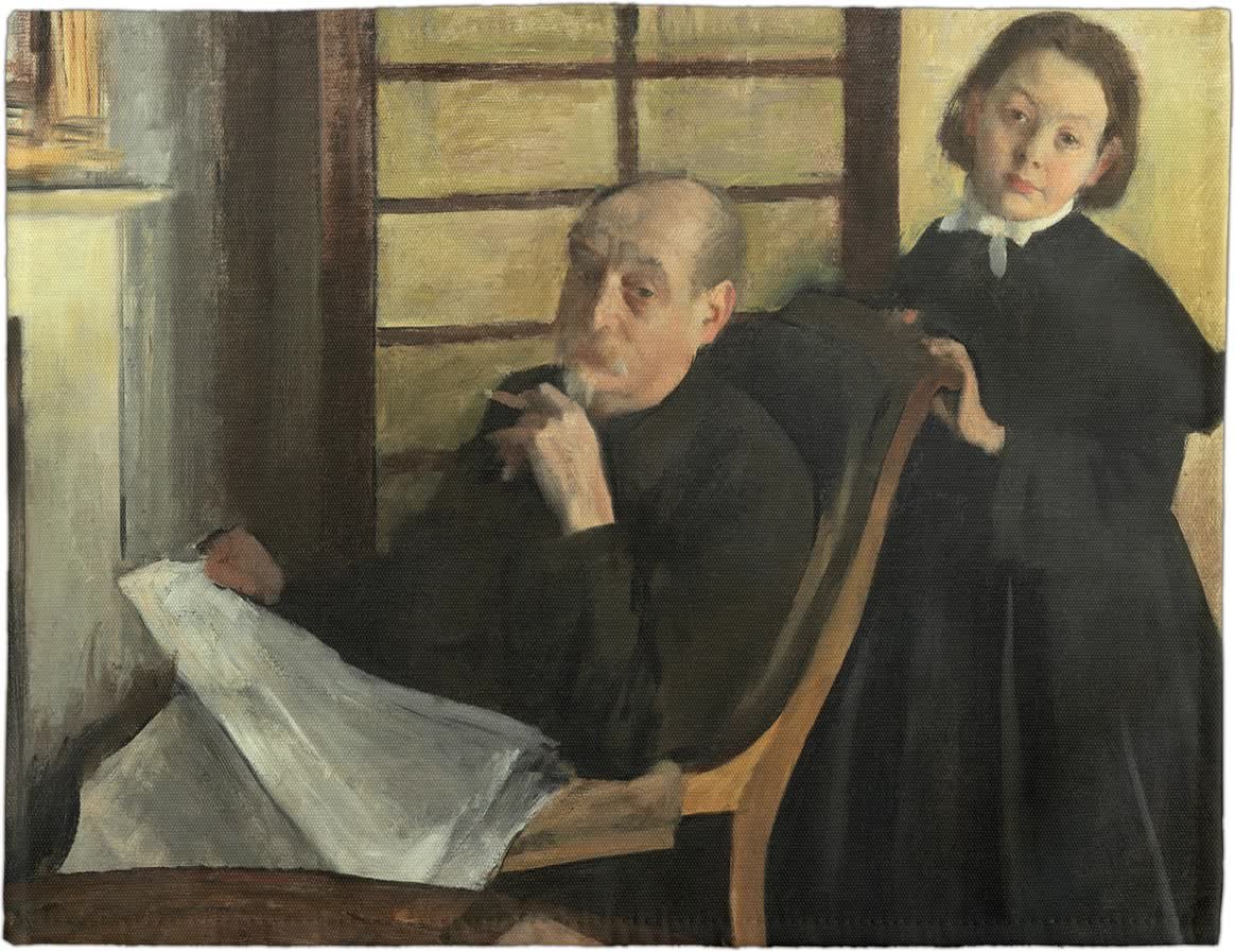 Podkładka na stół Henri Degas i jego siostrzenica Lucie Degas Edgar ...