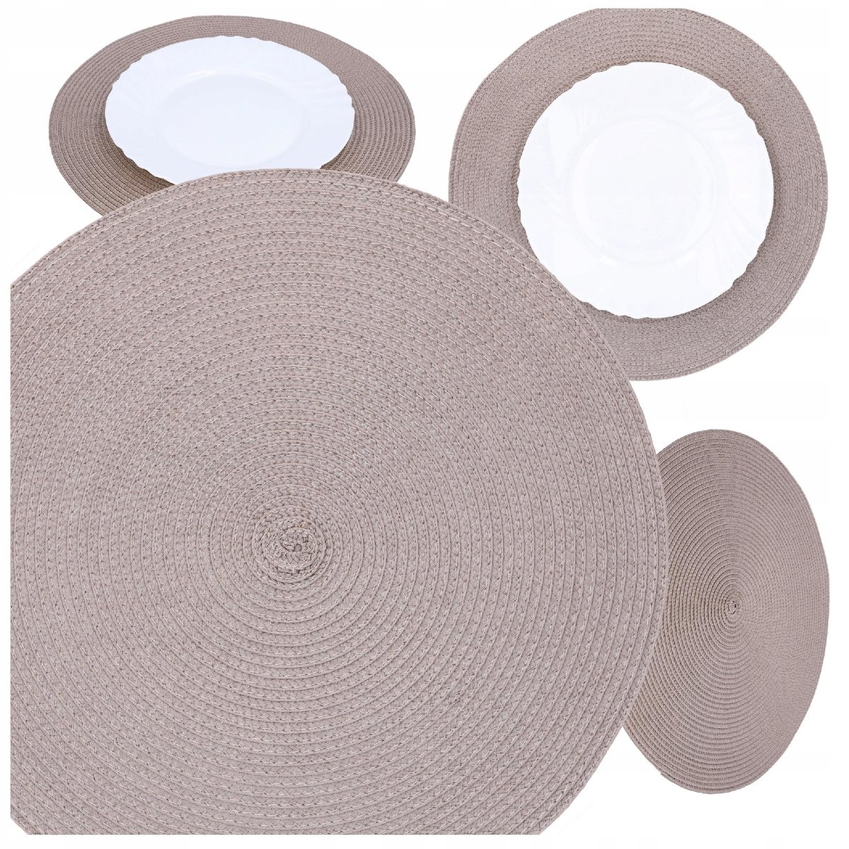 Podkładka Na Stół Mata Stołowa Ochronna Beżowa Podkładki Pod Talerze 38 Cm - Nice Stuff | Sklep ...
