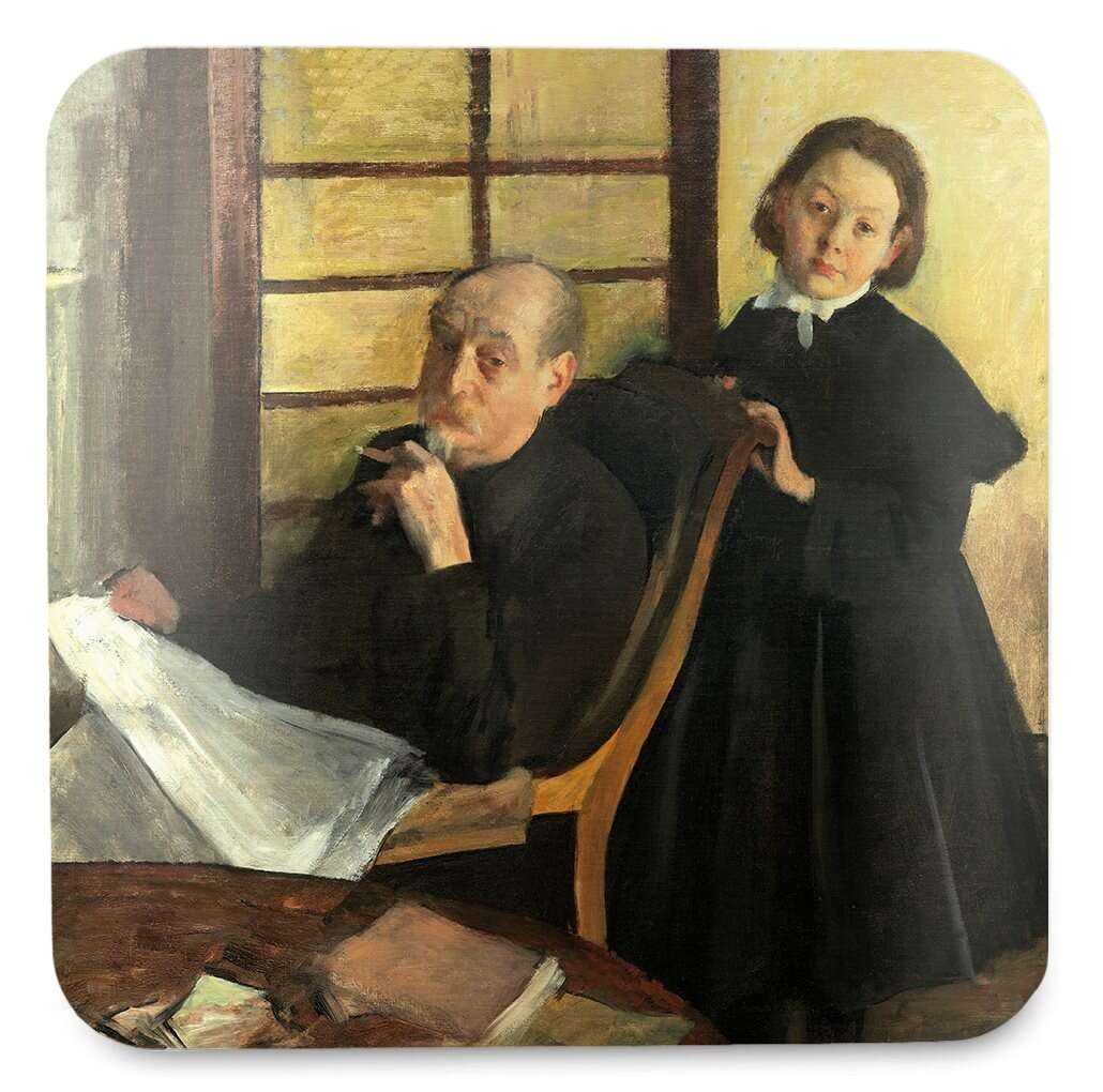 Podkładka pod kubek Henri Degas i jego siostrzenica Lucie Degas Edgar ...