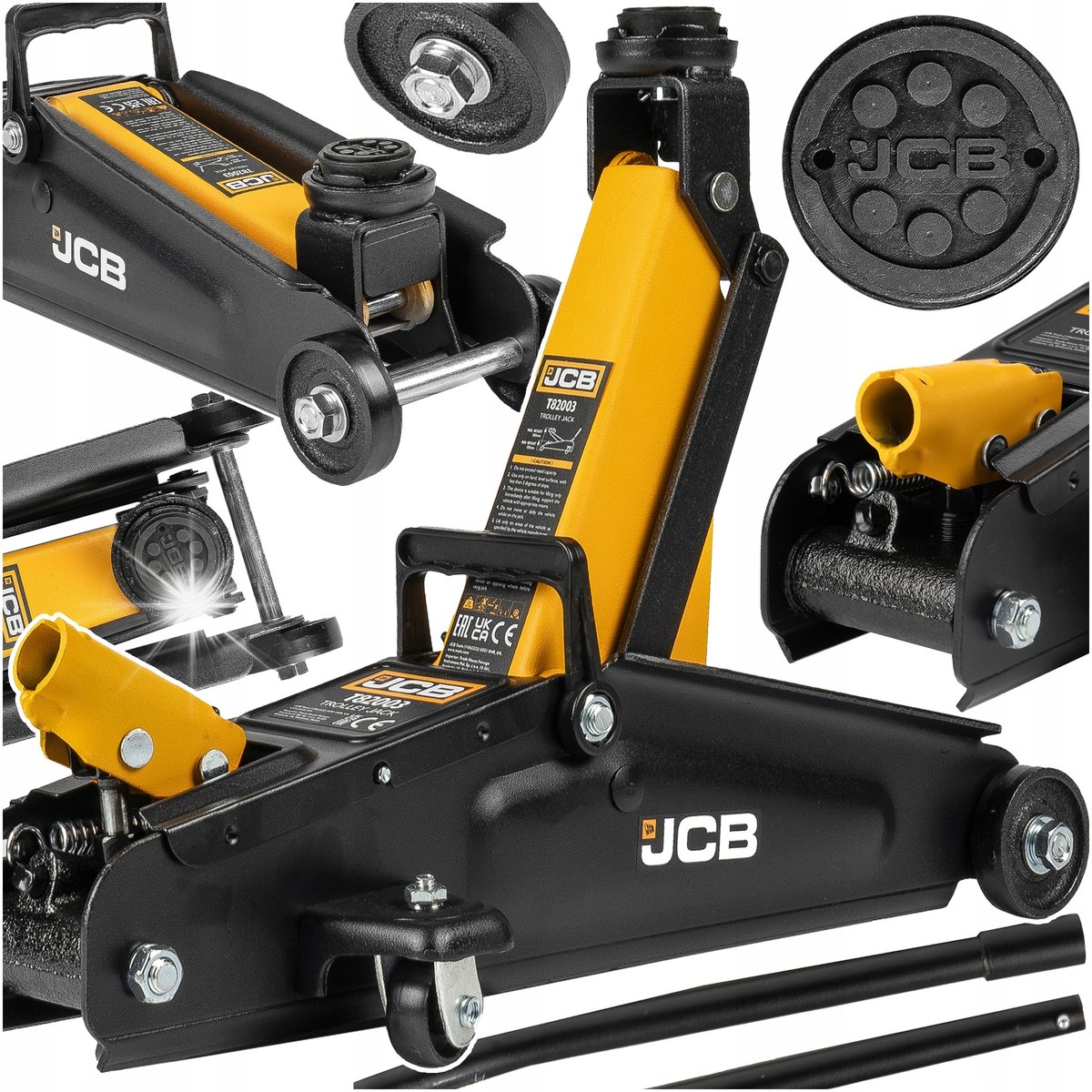 PODNOŚNIK HYDRAULICZNY SAMOCHODOWY WARSZTATOWY LEWAREK GUMA ŻABA JCB 2T ...