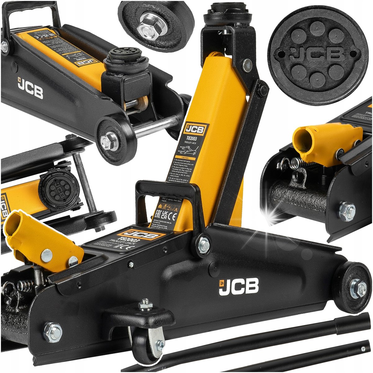 PODNOŚNIK HYDRAULICZNY SAMOCHODOWY WARSZTATOWY LEWAREK GUMA ŻABA JCB 2T ...