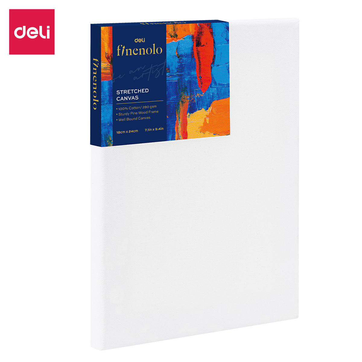 Podobrazie malarskie Deli seria Finenolo 18x24cm 280g/m2 100% bawełna - DELI | Sklep EMPIK.COM