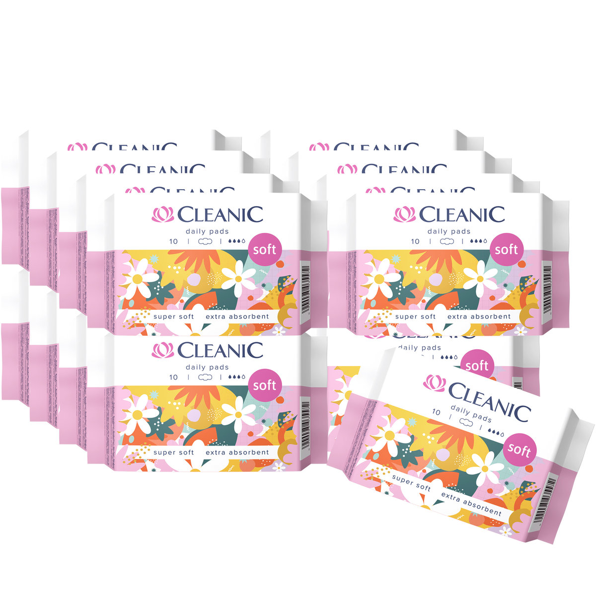 Podpaski Cleanic Soft Day 10szt. - Skuteczna Ochrona VEGE - Cleanic ...