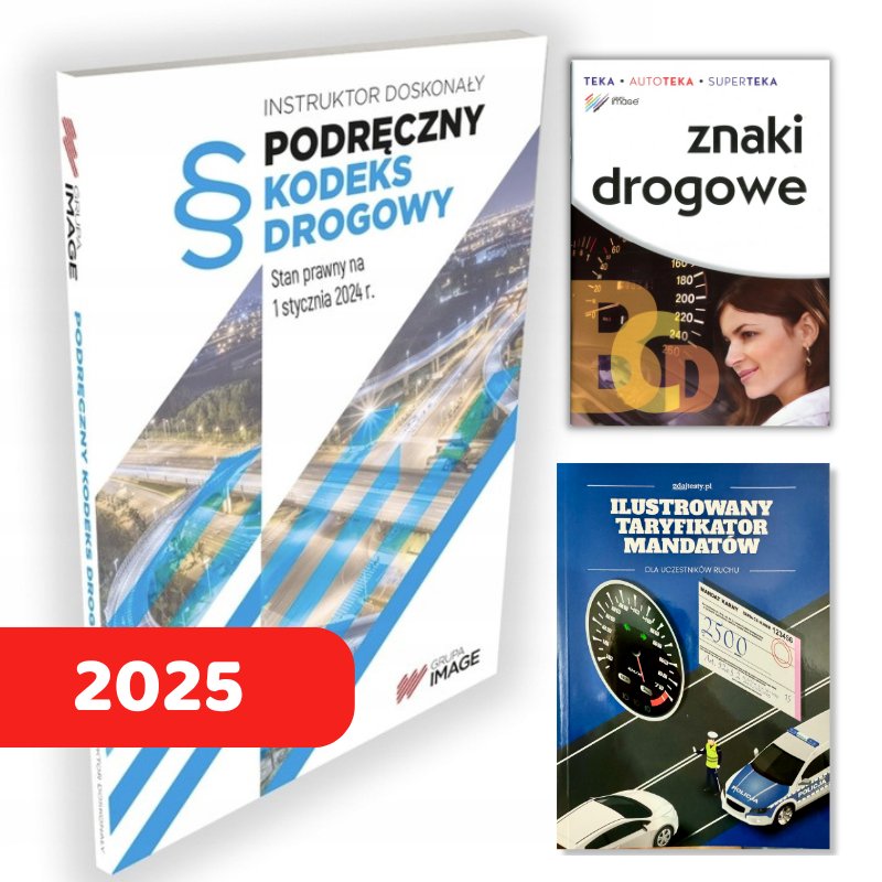 Podręczny kodeks drogowy 2025 +Taryfikator mandatów i punktów 2025 ...