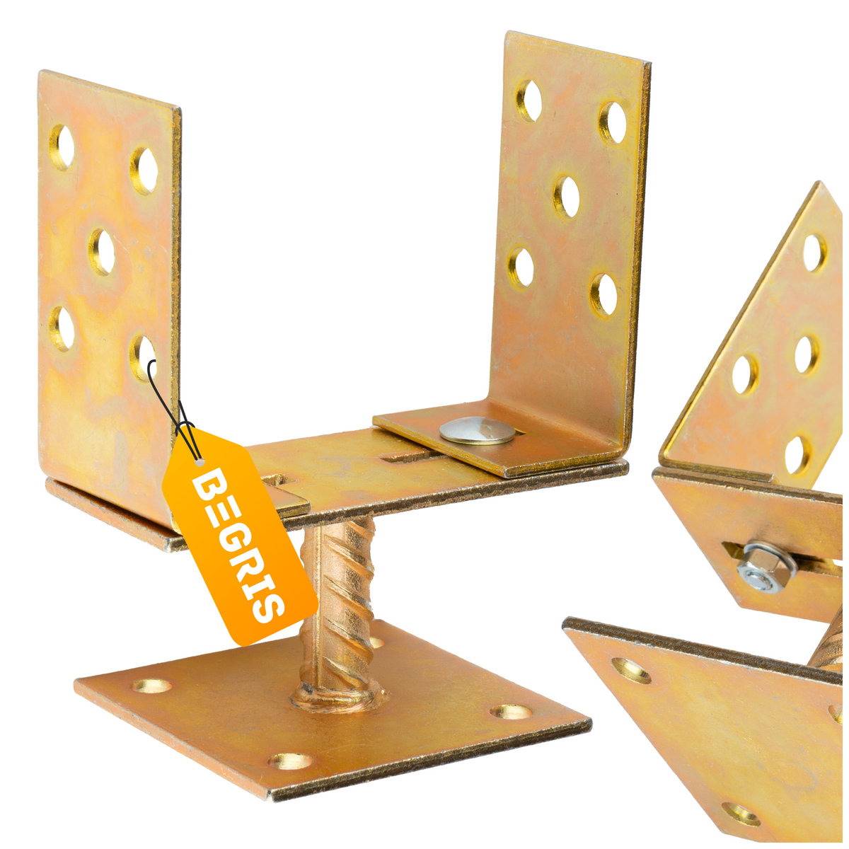 PODSTAWA SŁUPA KOTWA STOPA PRZYKRĘCANA 0-200 MM REGULOWANA WSPORNIK ...