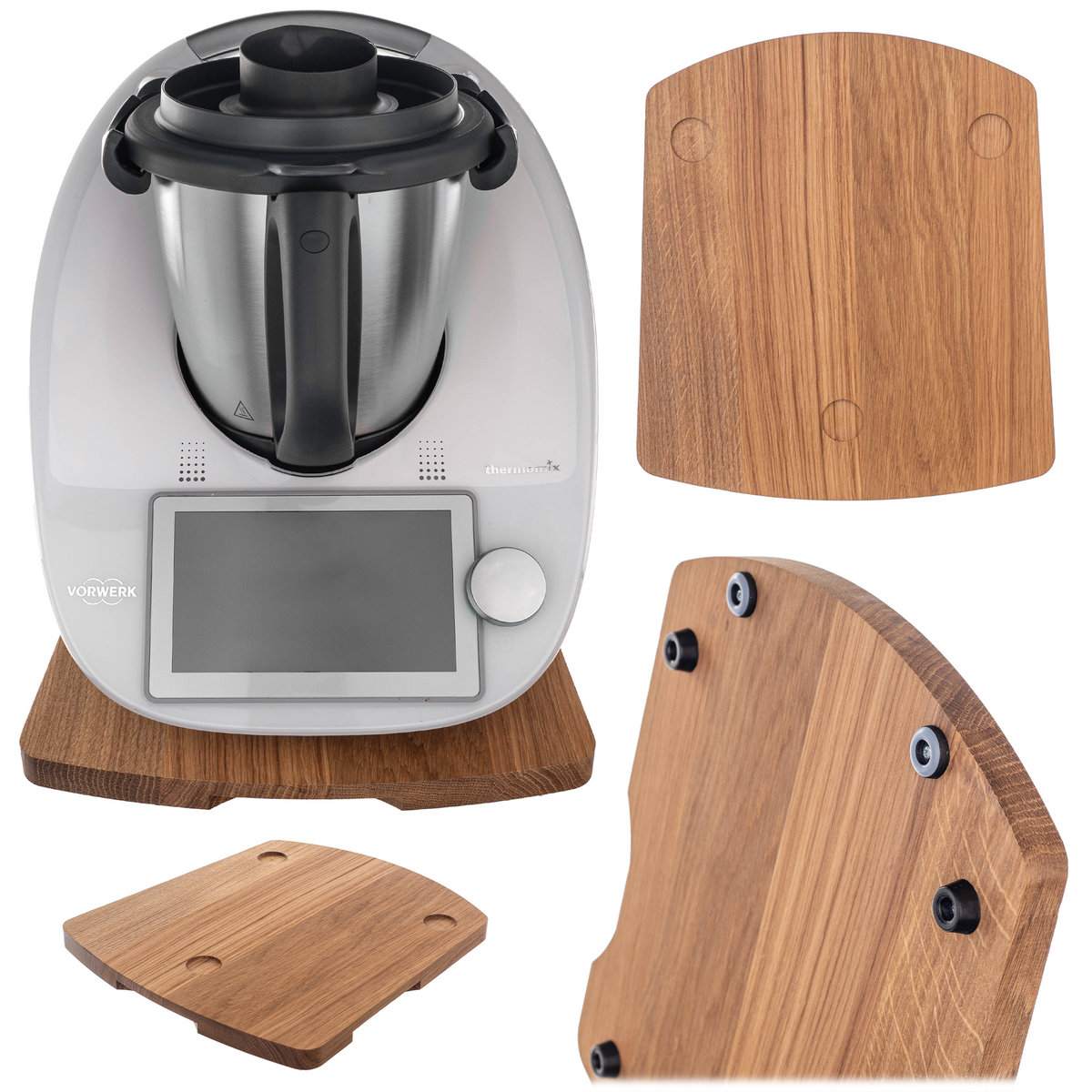 Podstawka Deska Pod Thermomix Termomiks Tm6 Tm5 Dębowa Drewniana 34x28 ...