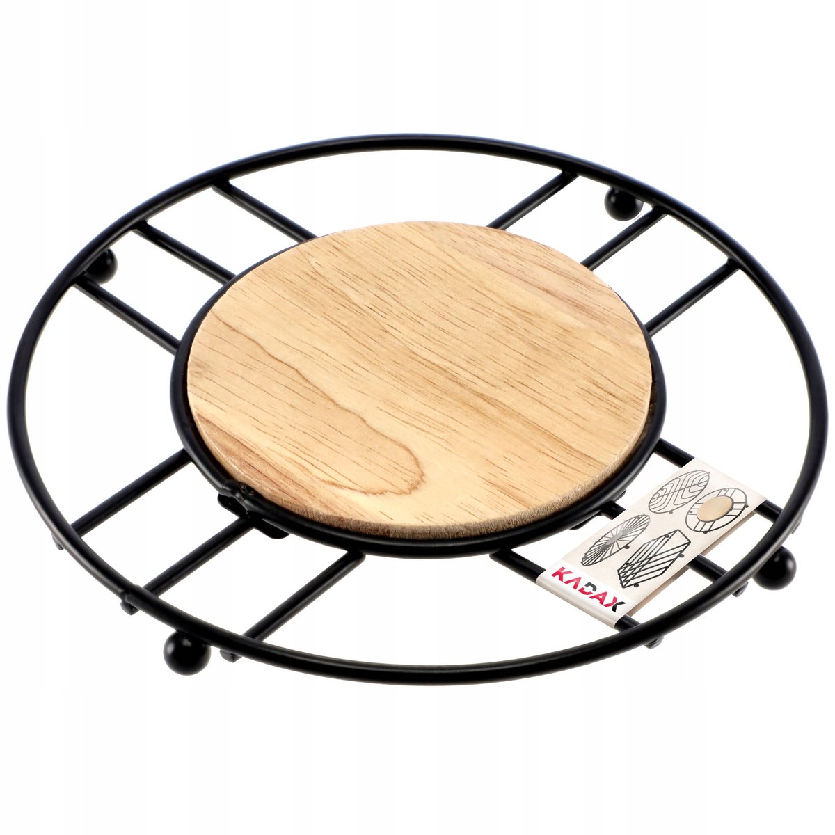 Podstawka Metalowa Drewniana Na Stół Pod Naczynia - KADAX | Sklep EMPIK.COM