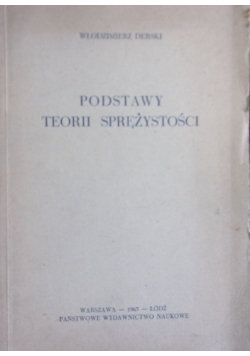 Podstawy teorii sprężystości - PWN | Książka w Empik