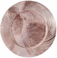 PODTALERZ ROSE GOLD PODSTAWKA POD TALERZ Ø 33 taca KP0469C - MADEX | Sklep EMPIK.COM