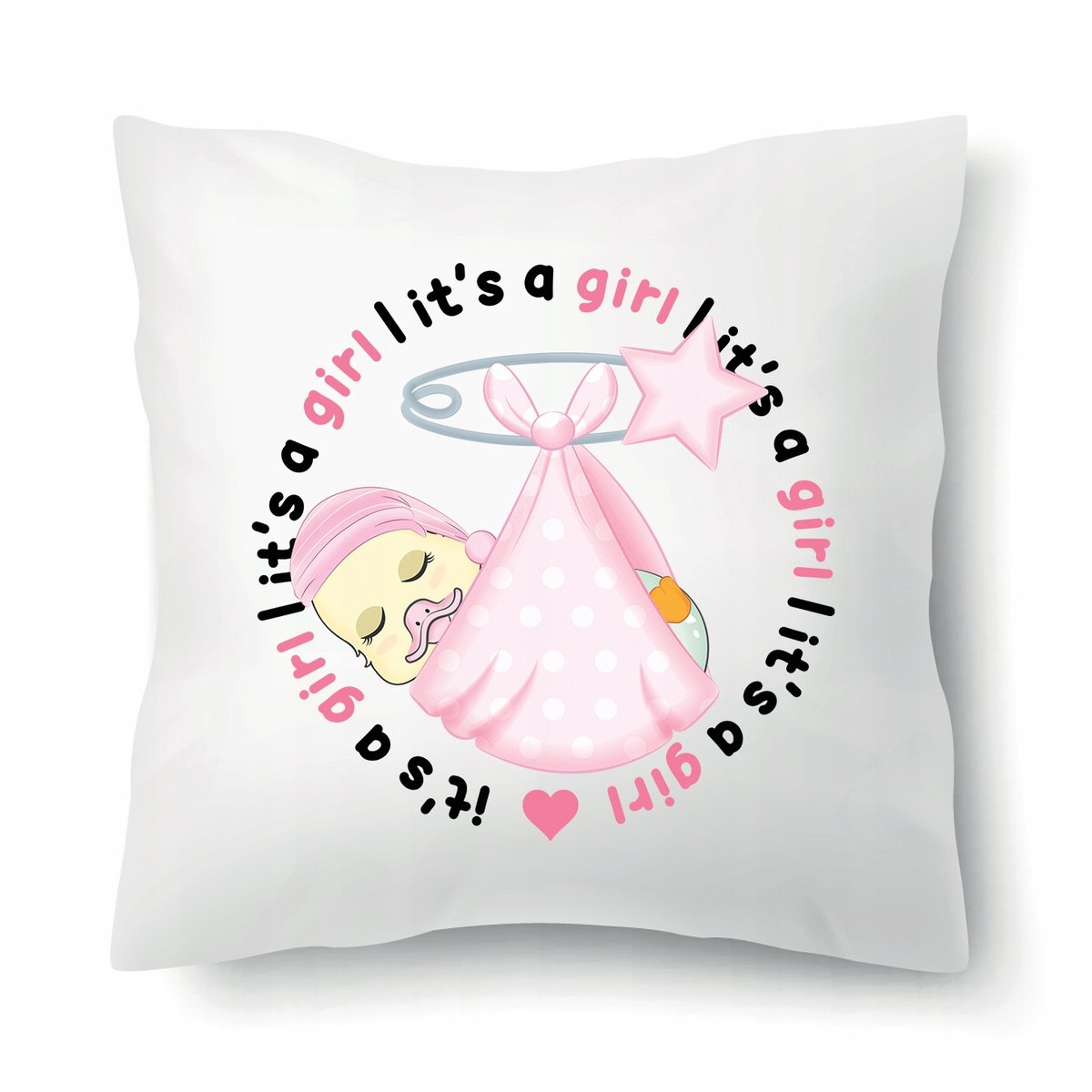 Poduszka Biała Do Snu Baby Shower LITTLE GIRL Wz - Inna marka | Sklep ...